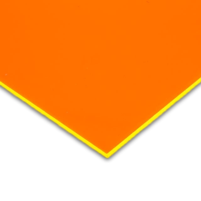 luminescent orange Acrylique plaque plastique | Livraison rapide!